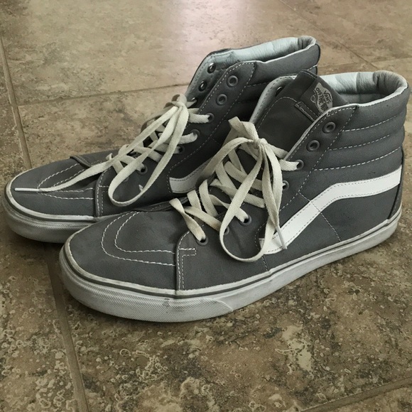 Vans | Shoes | Light Grey Old School Hightops | Poshmark